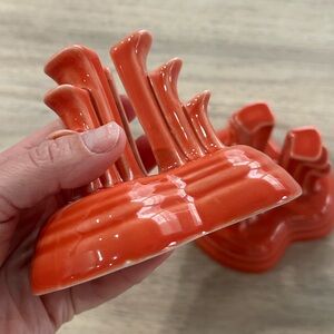 Fiestaware | Accents | Rare Htf Set Of 2 Fiestaware Pyramid Candle ...